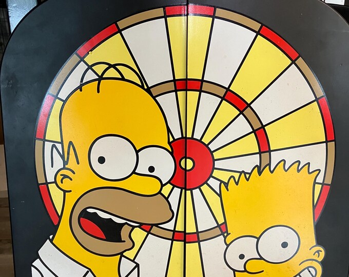 Vintage the Simpsons Electronic Dartboard and Cabinet Bart Homer - Etsy