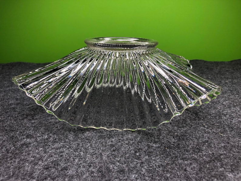 Vintage Pressed Clear Glass Truffle Dish With Beautiful Ribbed Pattern ...