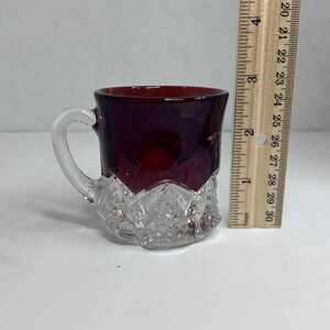 Vintage Stained Red Ruby Flash Glass 1904 Miniature Mug - Etsy