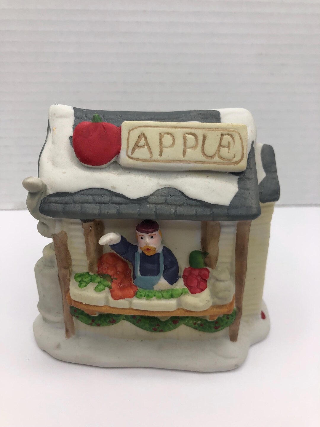 Vintage Caldor Lemax Porcelain Apple Stand, Porcelain - Etsy