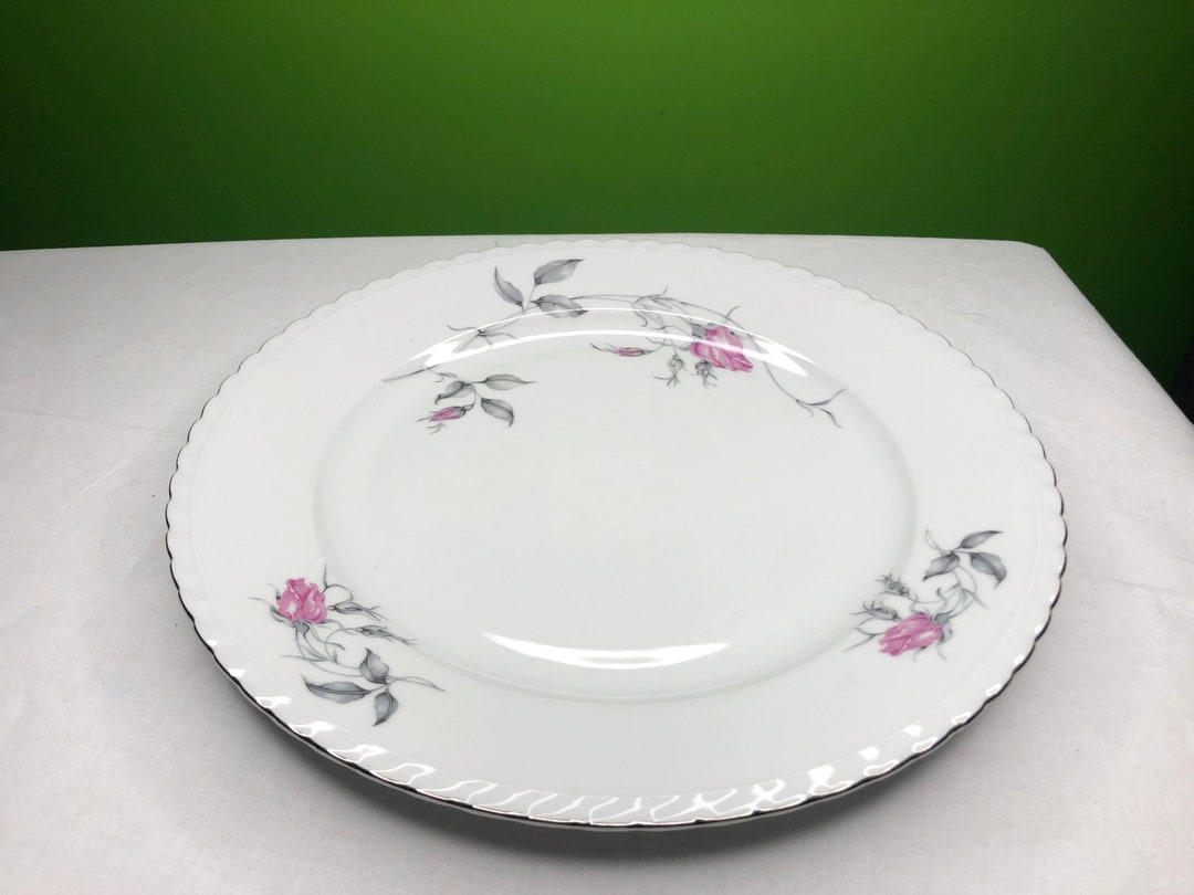 Vintage Fine Bohemian China Round Serving Platter Czechoslovakian ...