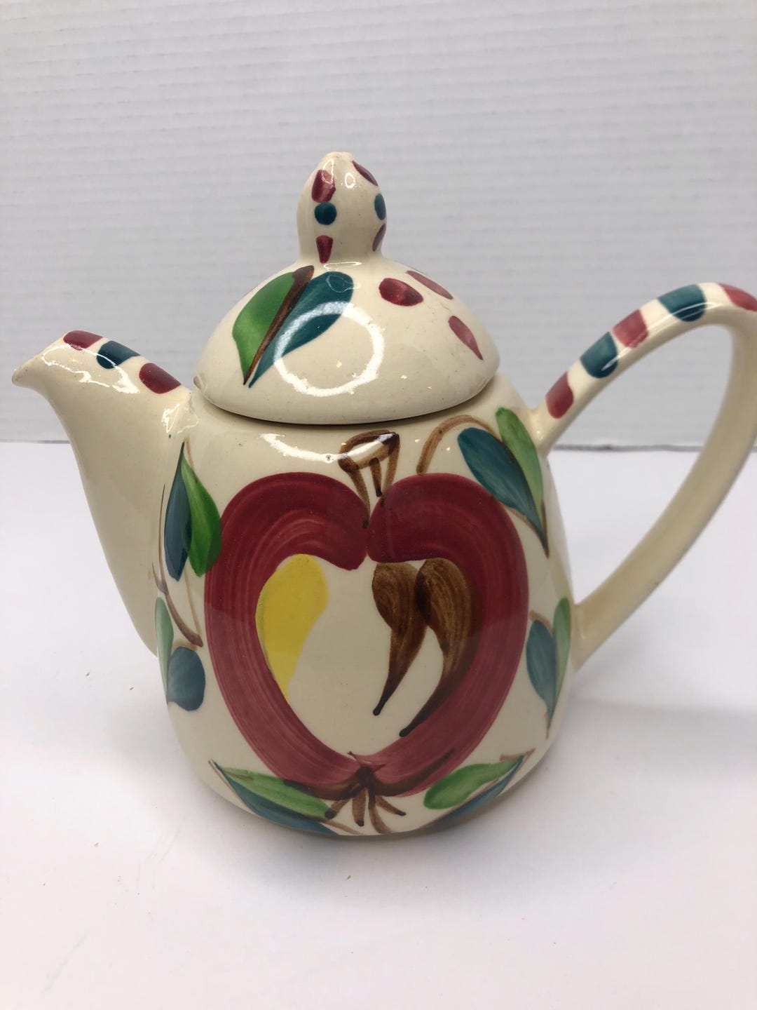 Vintage Purinton Teapot ~ Apple by Purinton ~ Open Apple Design ...