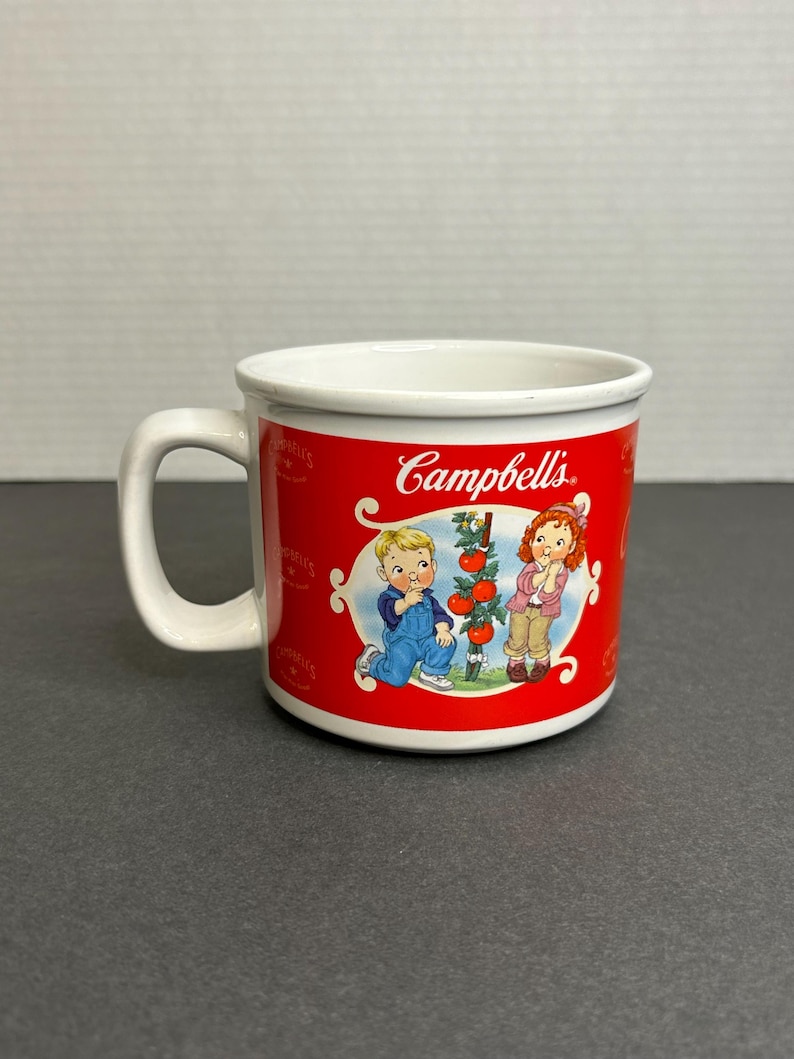 Vintage 2002 Campbell's Soup Classic Kids and Tomato Farm Soup Mug - Etsy
