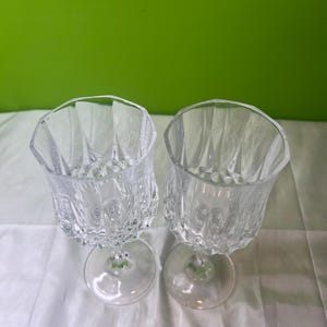 Vintage Luminarc Cristal D'arques-longchamp Wine Glasses Set of 2 - Etsy