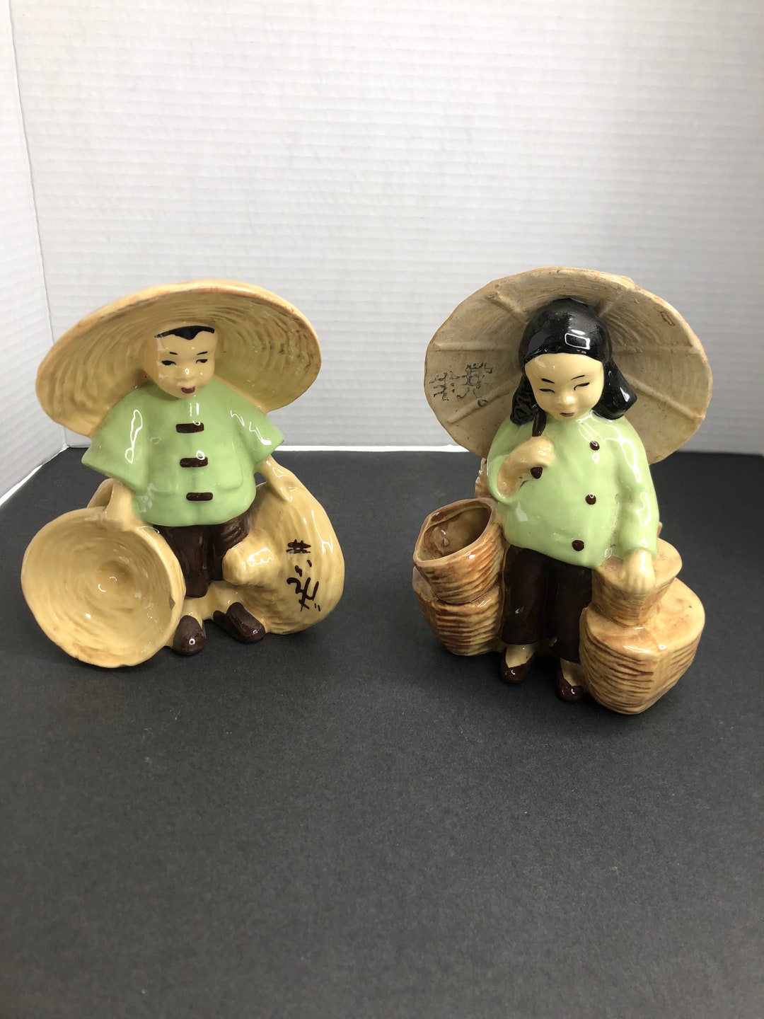 Vintage Mccarty Brothers California Pottery Asian Girl Parasol Figural ...