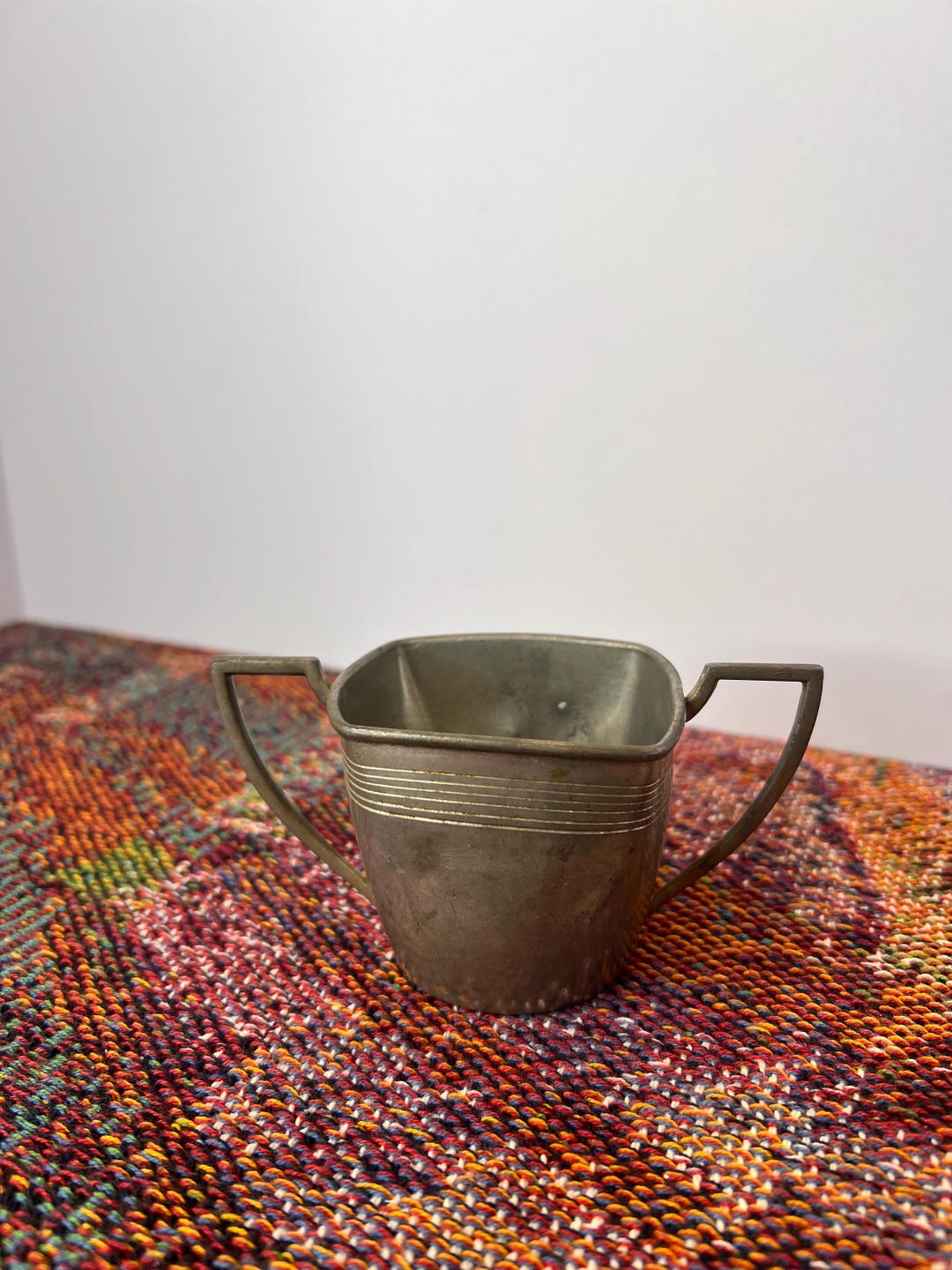 Vintage Genuine Pewter Sugar Container - Etsy