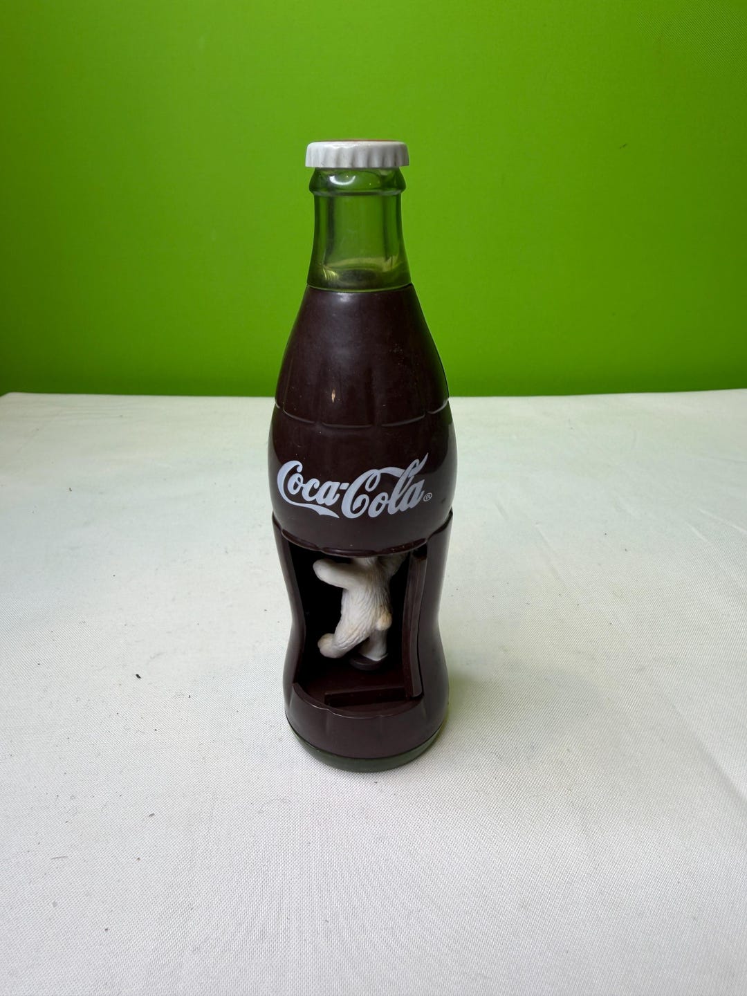 Vintage COCA-COLA Bottle Windup Spinning Polar Bear ~ Works! - Etsy