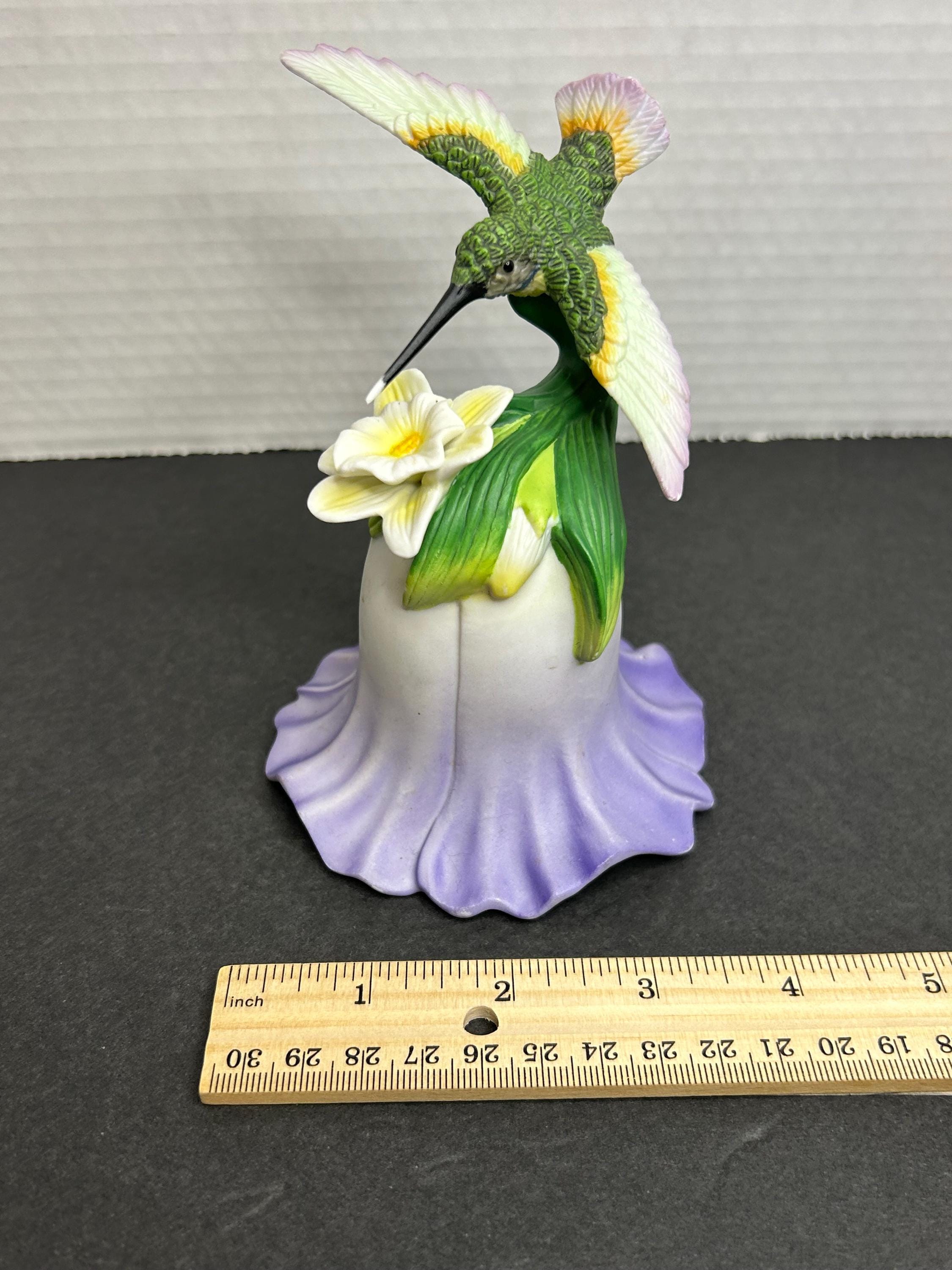 Vintage Avon 2000 Collectibles Sweet Green Hummingbird on Purple Flower ...