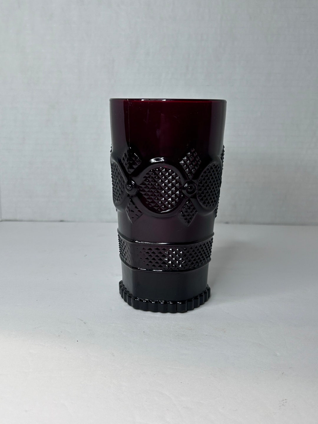 Vintage Avon Cape Cod Ruby Red Water Glass Large Tumbler - Etsy