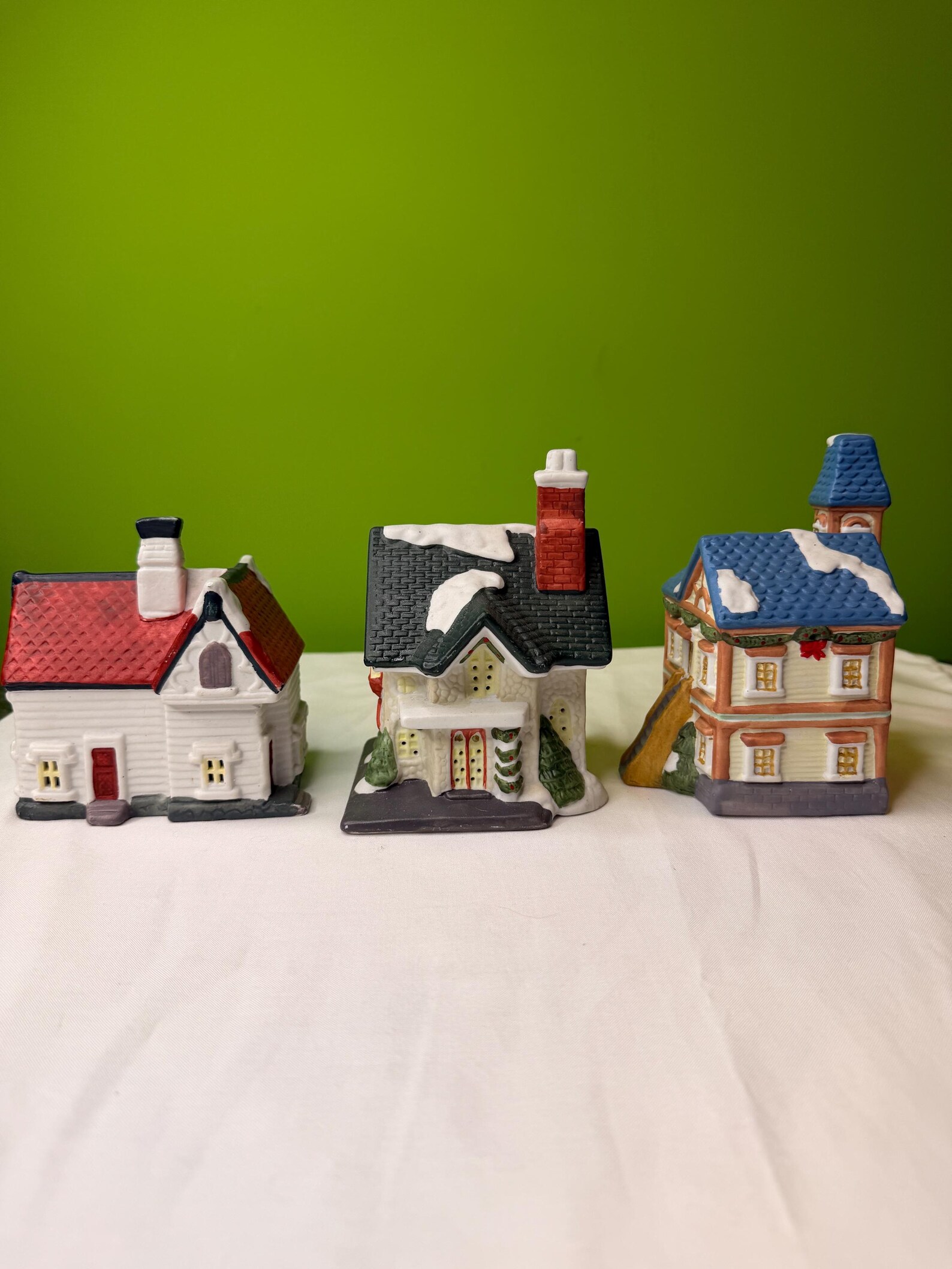 Vintage Choice of 3 Ceramic Santa’s Best Christmas Village Houses - Etsy