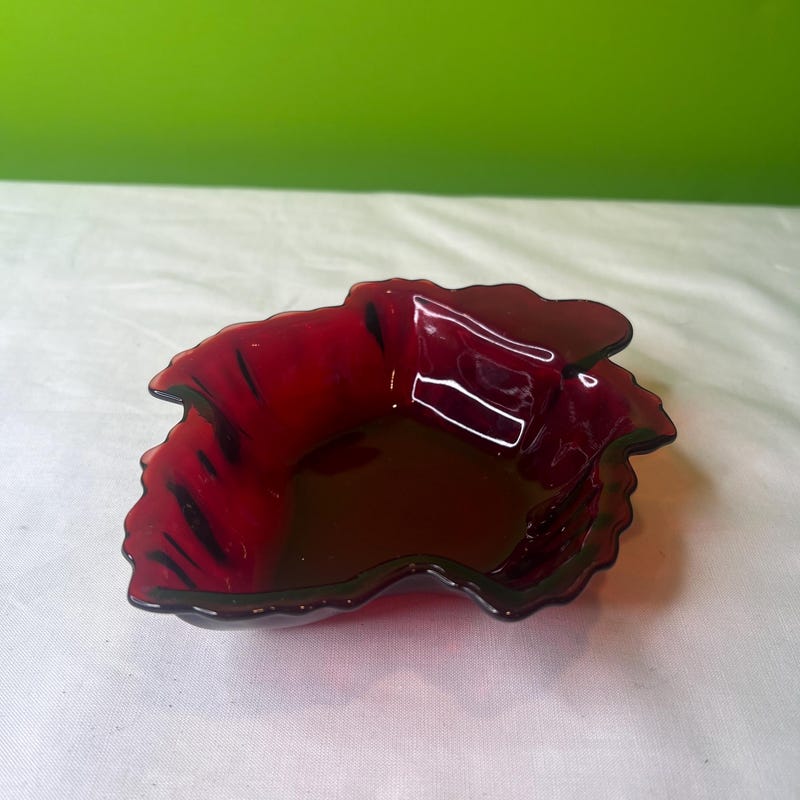 Red Depression Glass - Etsy
