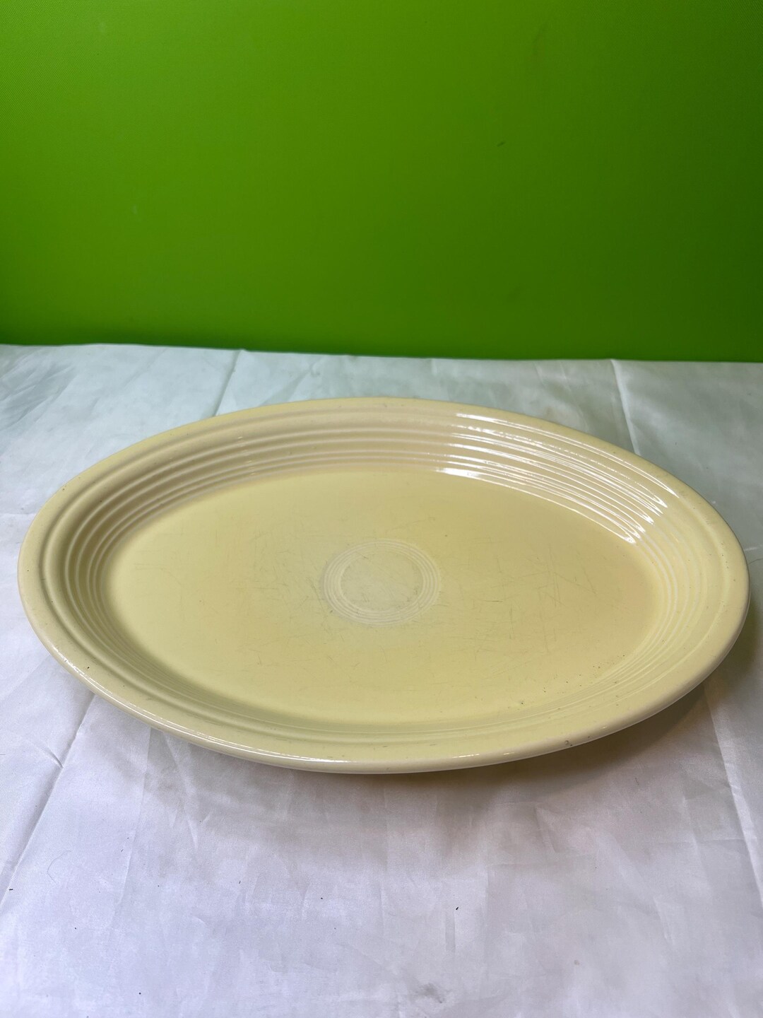 Vintage 90s Homer Laughlin Fiestaware Oval Platter Lead Free Retired ...