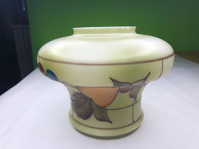 Vintage Large Lamp Shade Hand Painted Fruits - Etsy