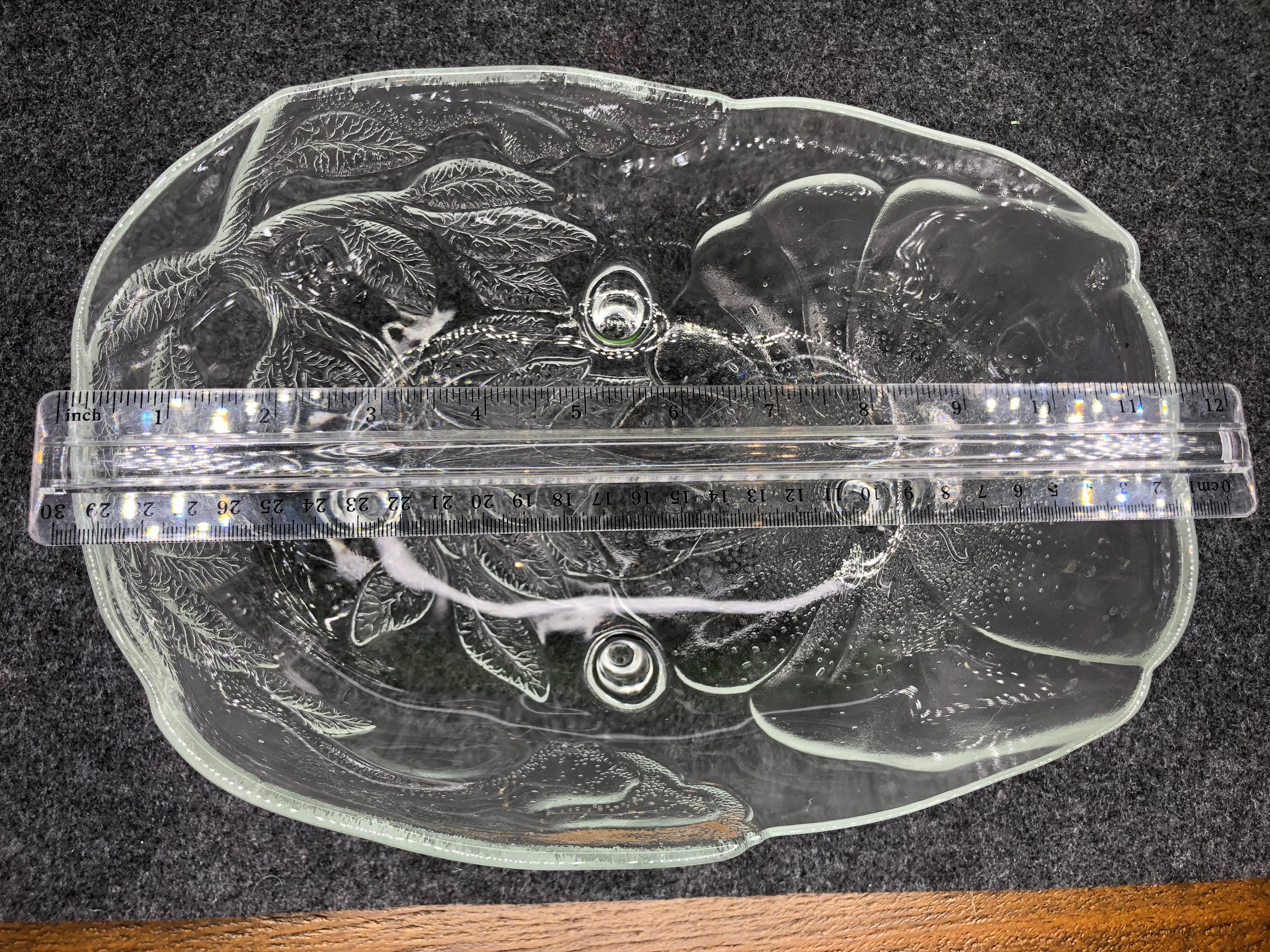 Vintage Libbey A La Carte Jasmine 4 Footed Serving Bowl Punch Bowl ...