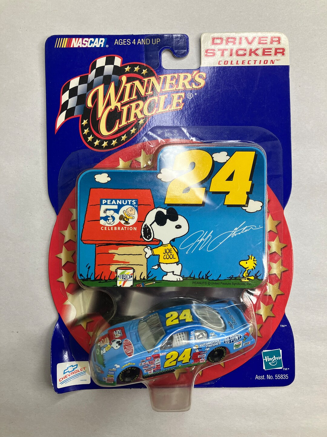 Vintage 2000 Hasbro Winners Circle Peanuts Jeff Gordon Die Cast New in ...