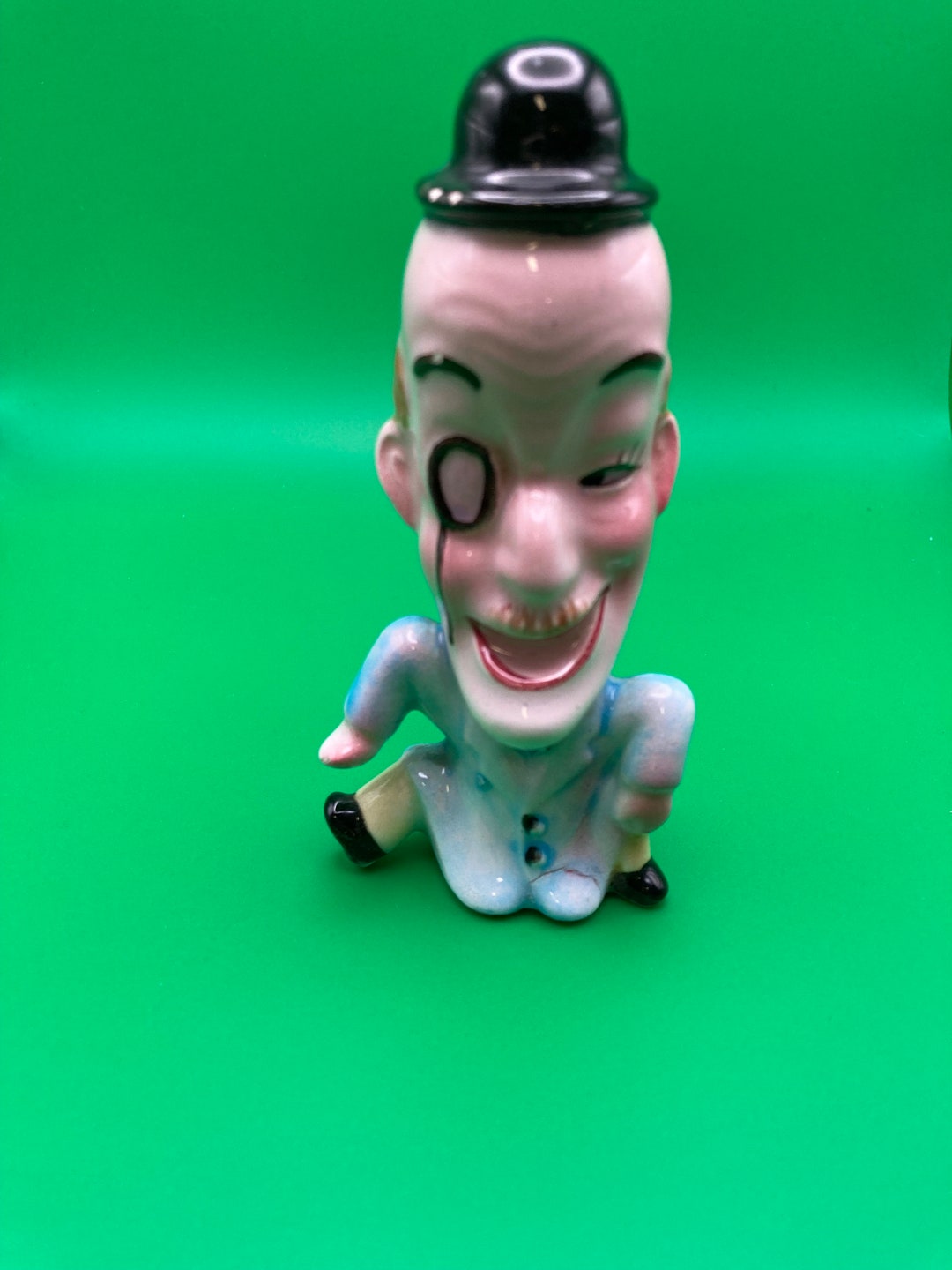 Vintage Big Head Salt and Pepper Shaker Man - Etsy