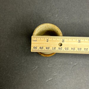 Vintage Reinert Pottery Small Brown Speckle Leaves Toothpick Holder ...