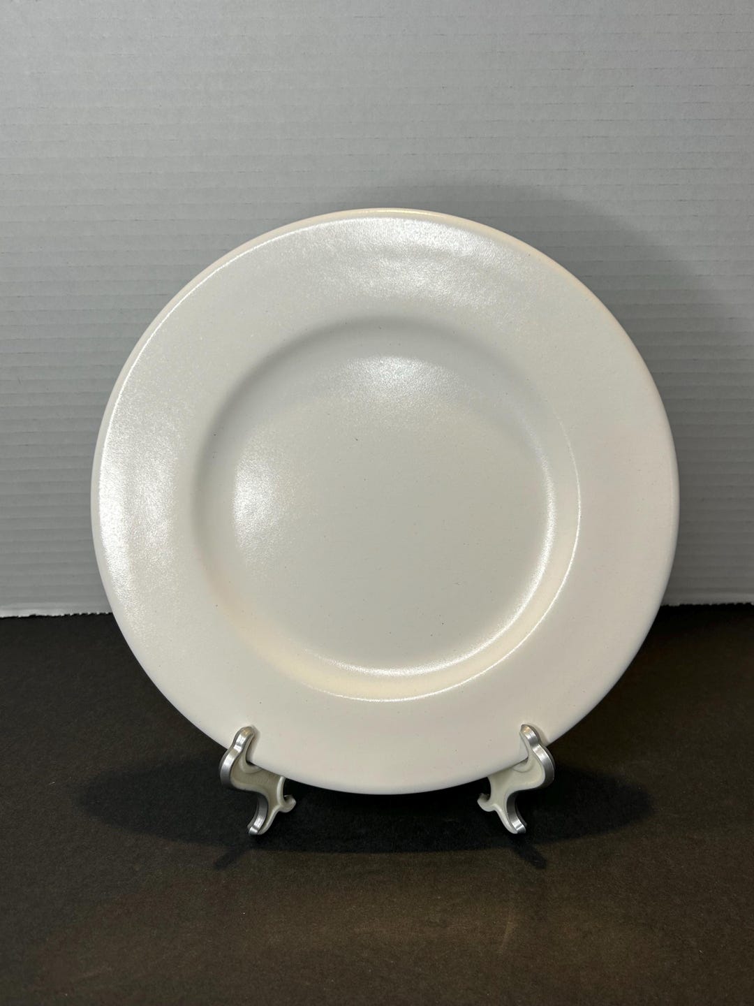 Vintage Varages France White Matte Glazed Salad Dinner Plates - Etsy