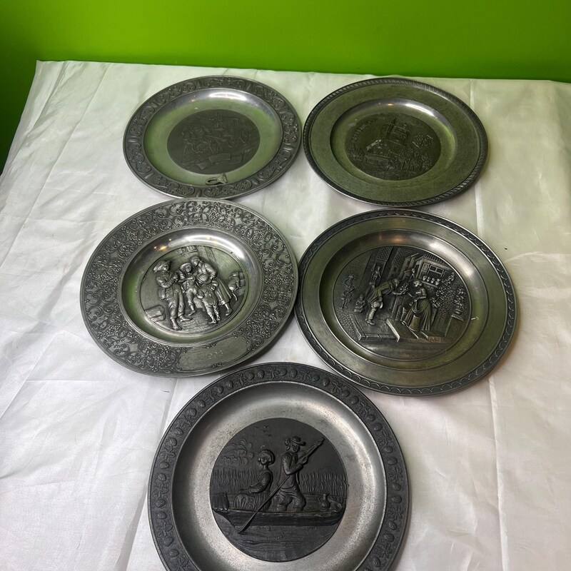 Pewter Plates - Etsy