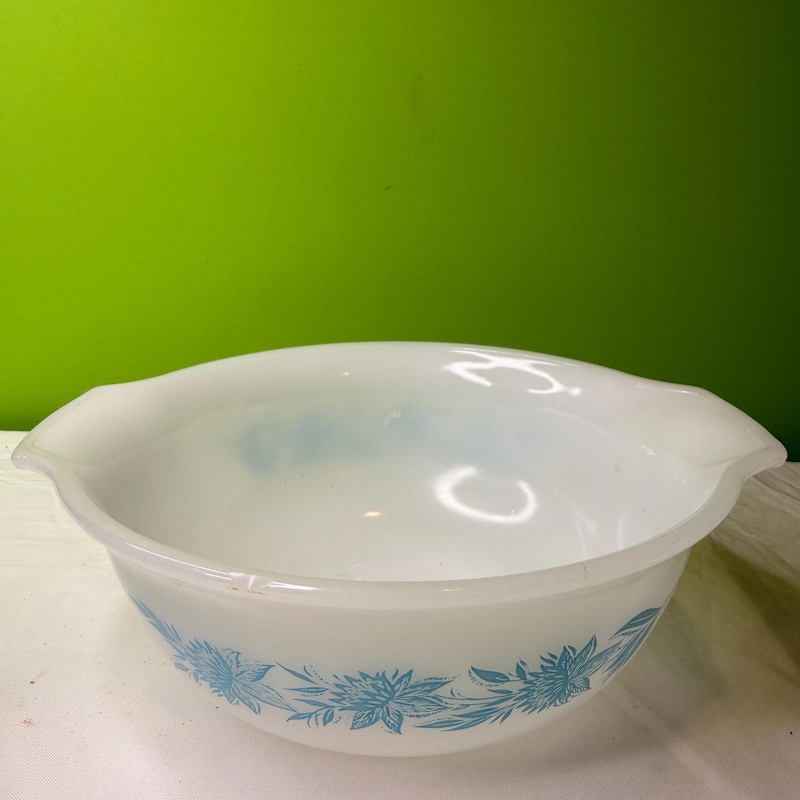Glass Flower Mixing Bowl - Etsy