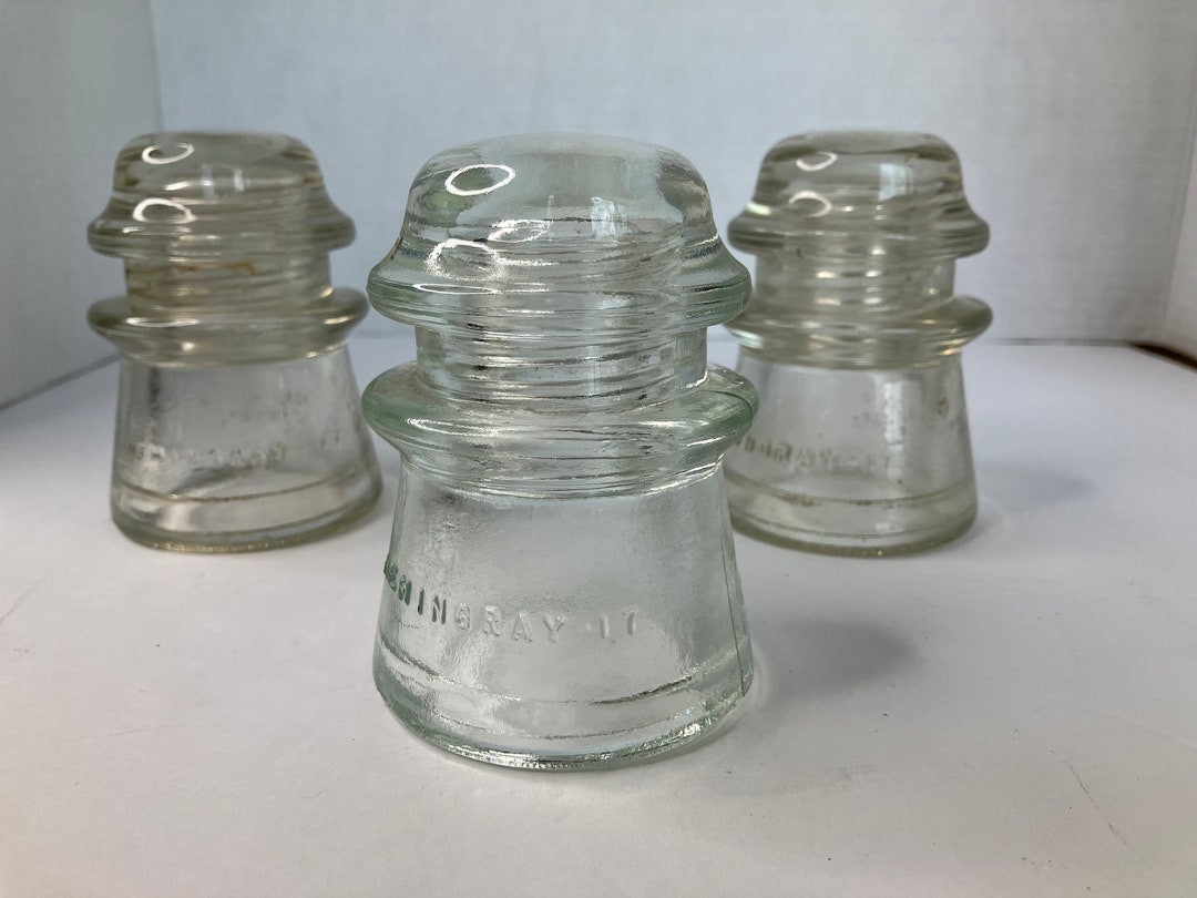 Vintage Vintage Hemingray 17 Glass Insulator Telegraph Telephone ...