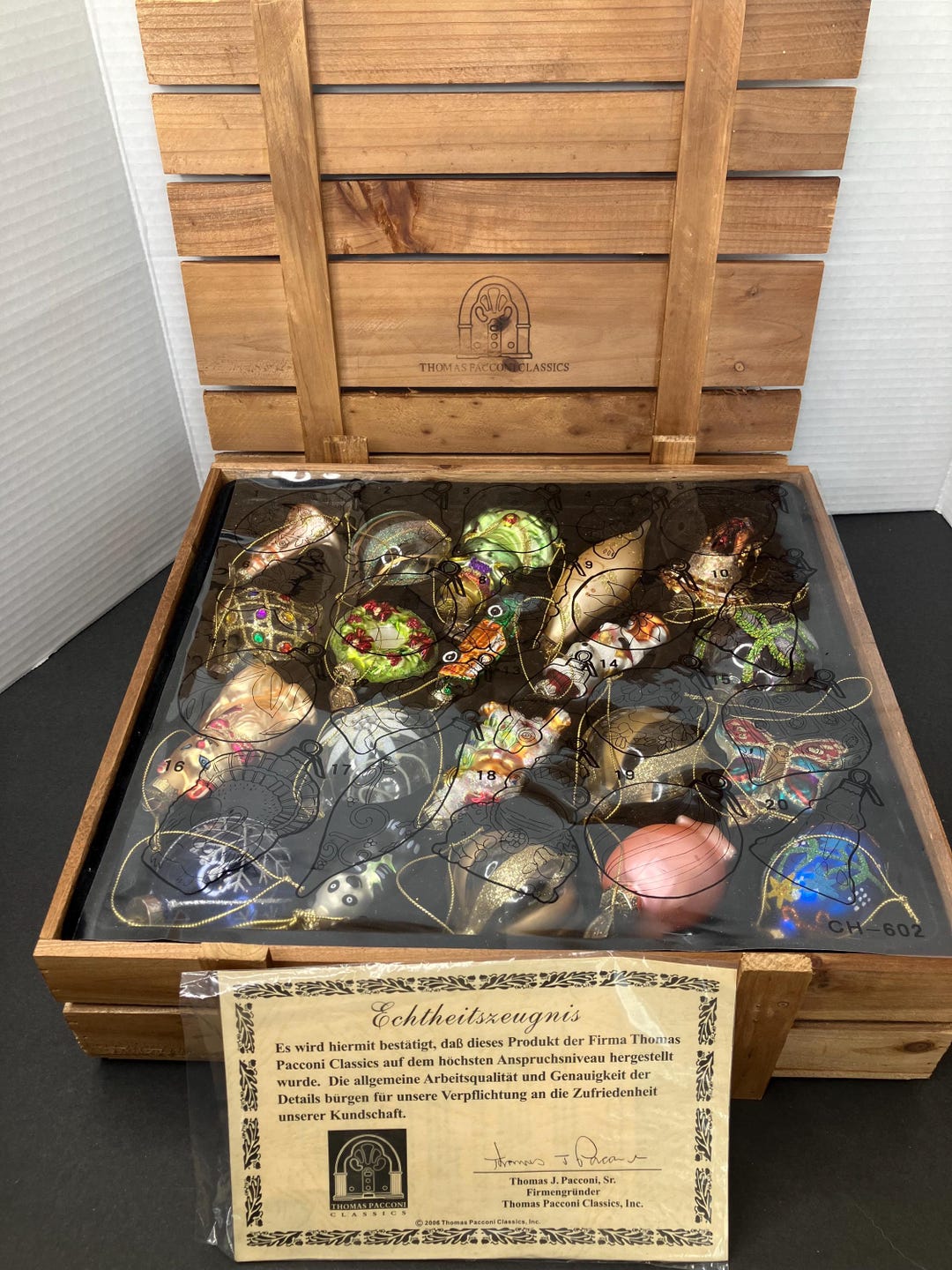 Vintage Thomas Pacconi Classics 2006 Set of 20 Hand Blown Ornaments ...