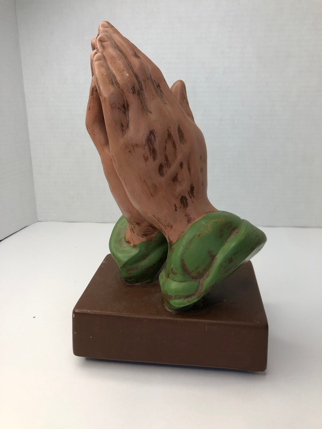 Vintage Ceramic Praying Hands Statue 9 1/2 Tall, 5 5/8 Wide, 4 1/8 Deep ...