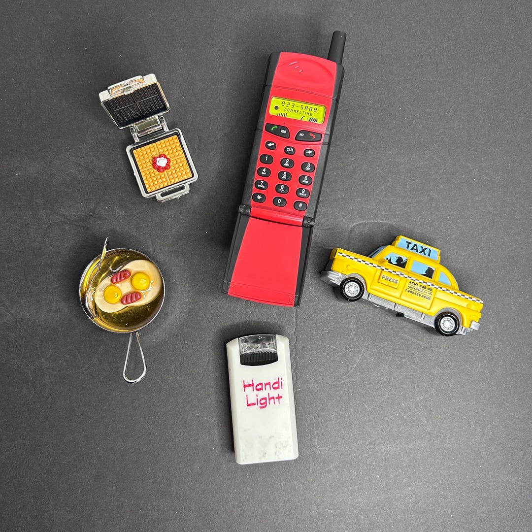 Vintage Household Miniatures Assorted Set of 5 Refrigerator Magnets ...