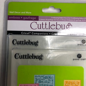 Cricut Cuttlebug Embossing Folders New in Packaging Nifty Fifties and ...