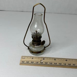 Vintage Mini Handheld Clear Oil Wick Lamp Wire Handle - Etsy