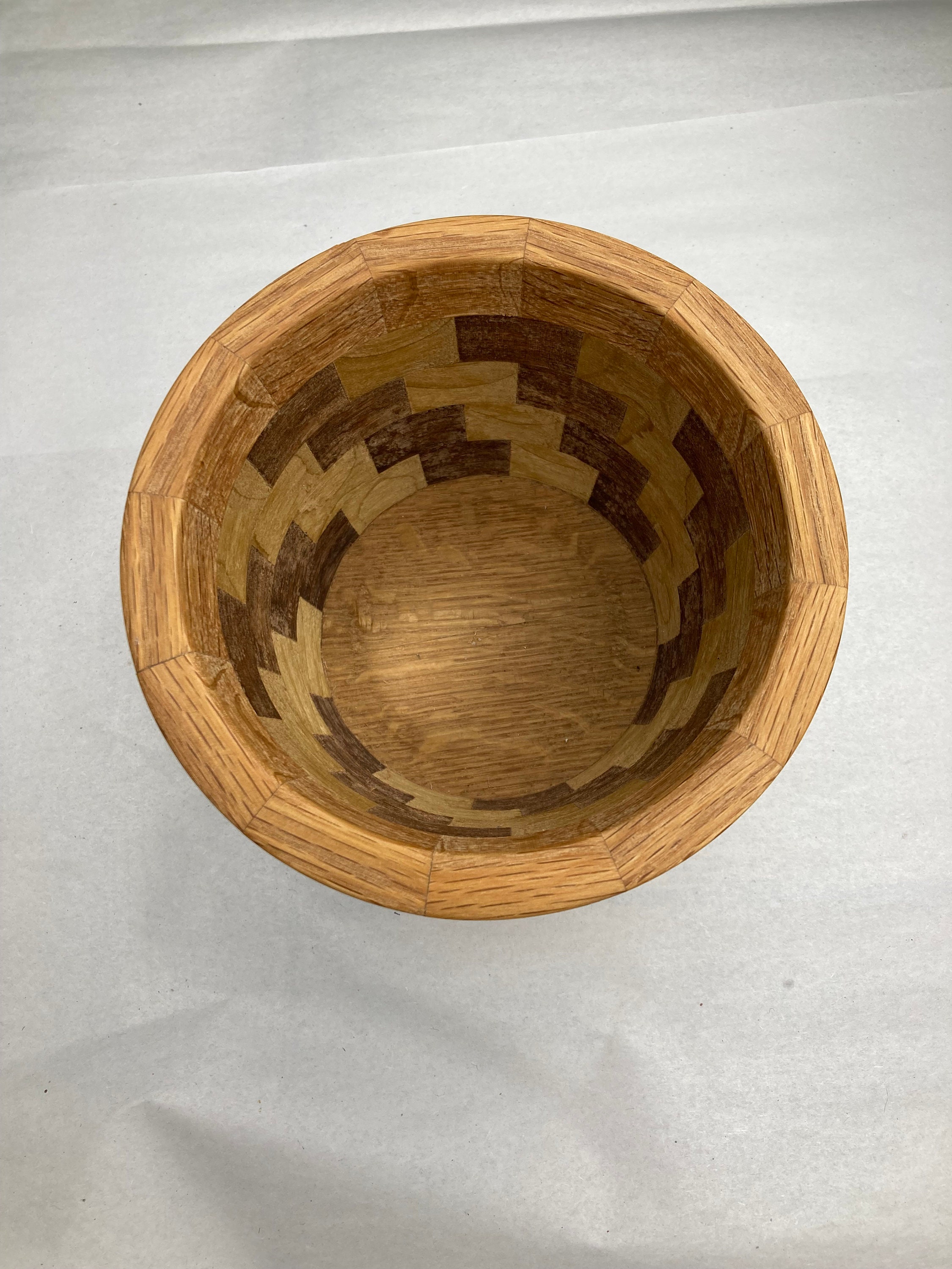 Vintage Segmented Hand Turned Wooden Bowl - Etsy
