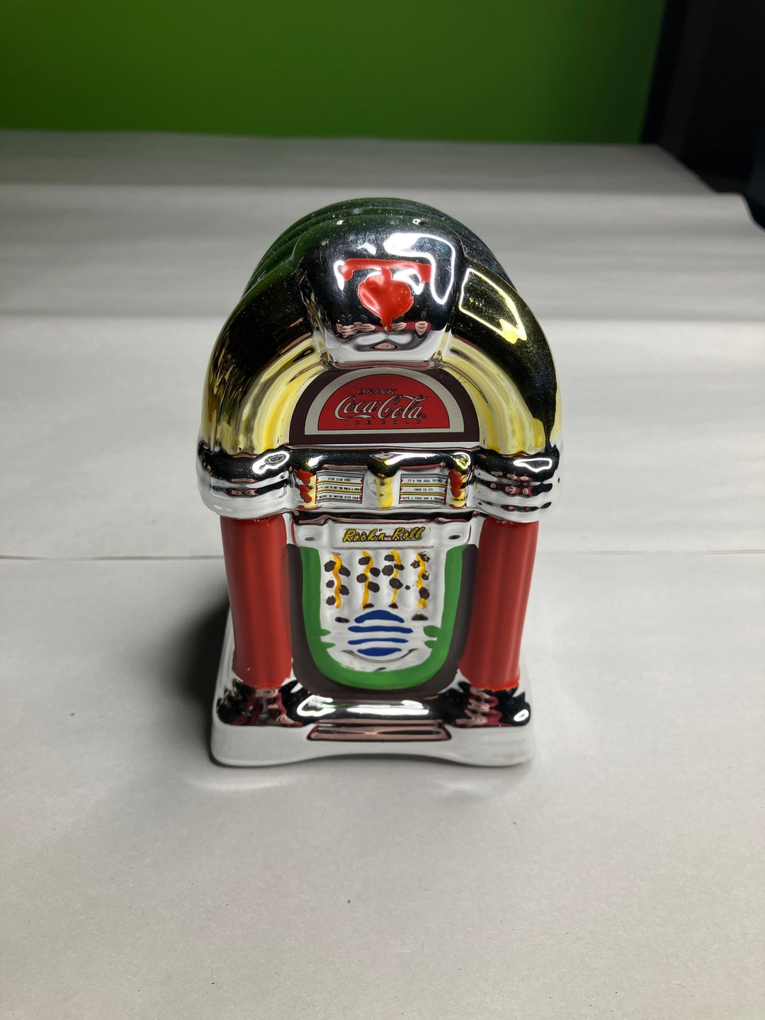 Vintage Coca-cola Jukebox Rock’n Roll Stacking Salt and Pepper Shakers ...