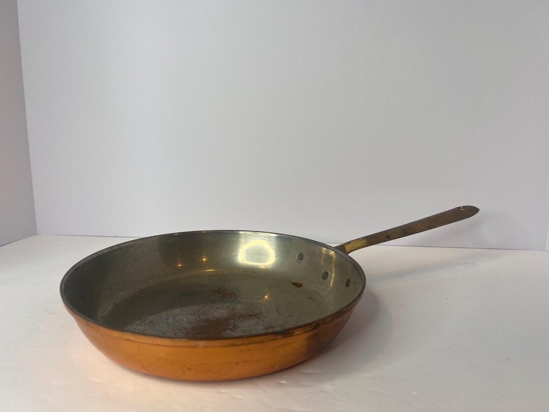 Vintage Tagus Copper 8" Fry Pan Skillet Brass Handle Portugal R 38 - Etsy