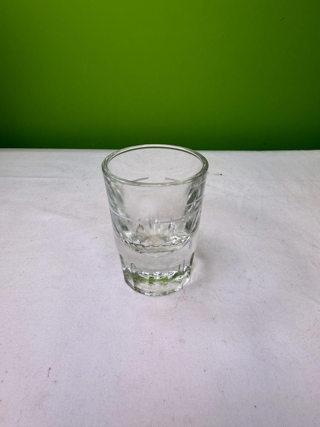 Vintage Heavy Shot Glass With Pour Line 3" Tall - Etsy