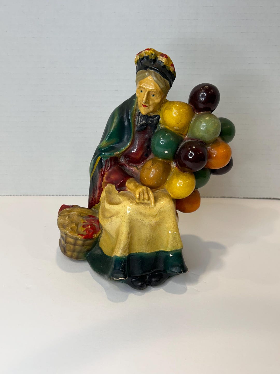 Vintage Pair of 2 Roman Art Co Robinware Man/woman With Clown Balloons ...