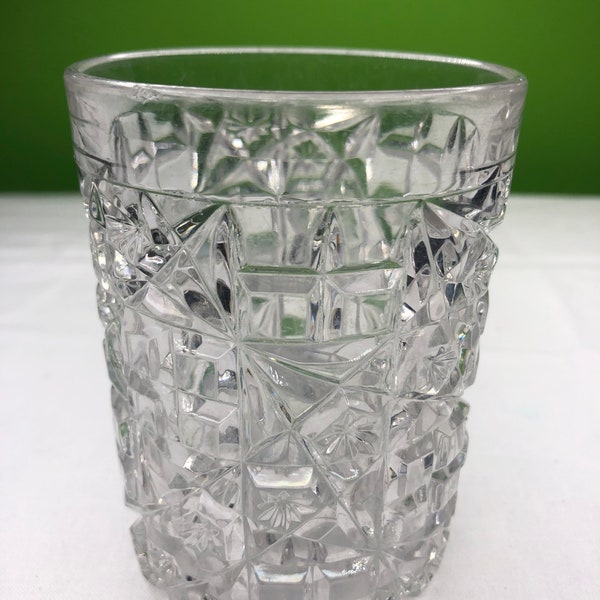 Vintage Cut Glass Tumbler - Etsy