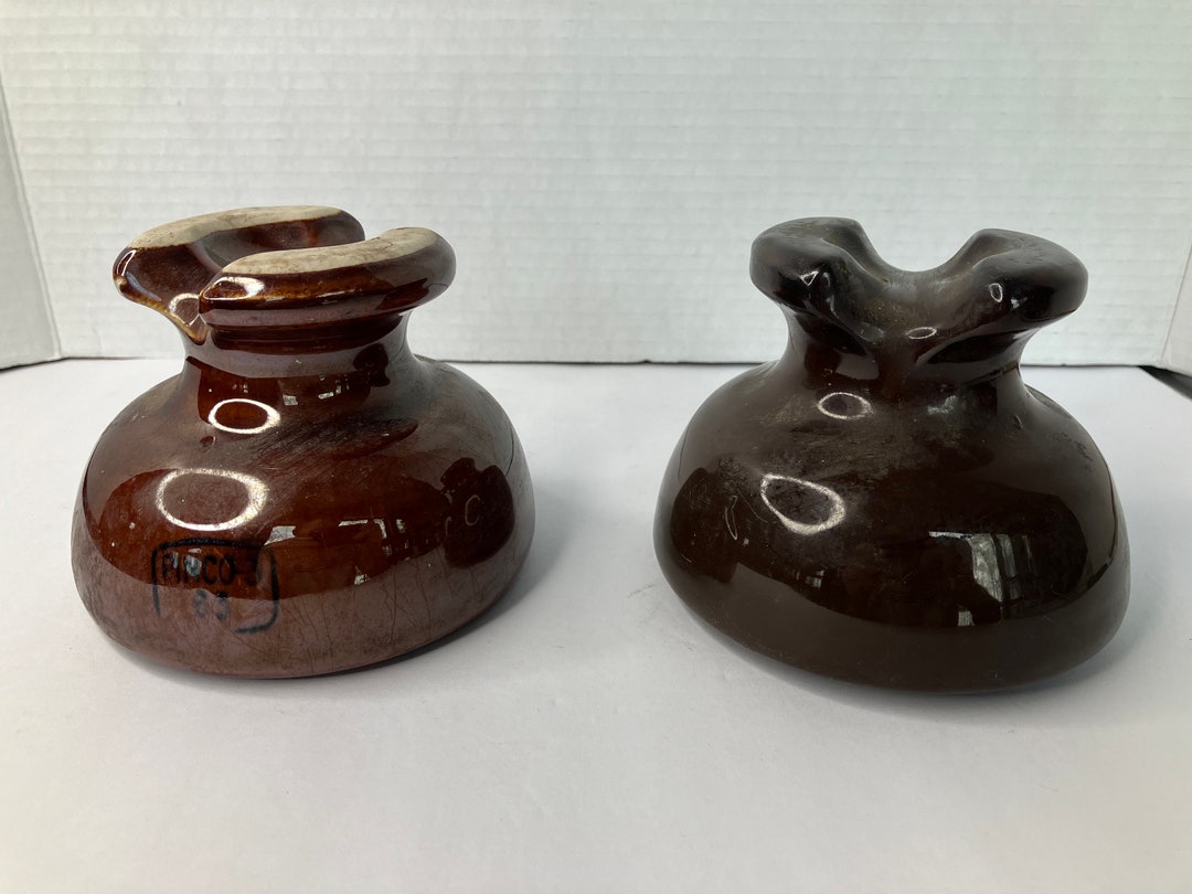 Vintage Saddle up Ceramic Insulator Set of 2 One Vintage 1960s PINCO 63 ...