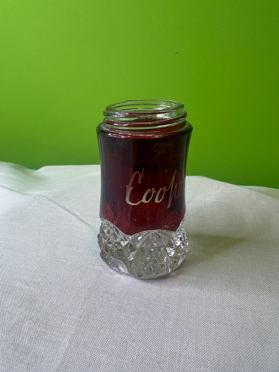 Vintage EAPG Ruby Stain Salt or Pepper Shaker - Cooherstown - Etsy