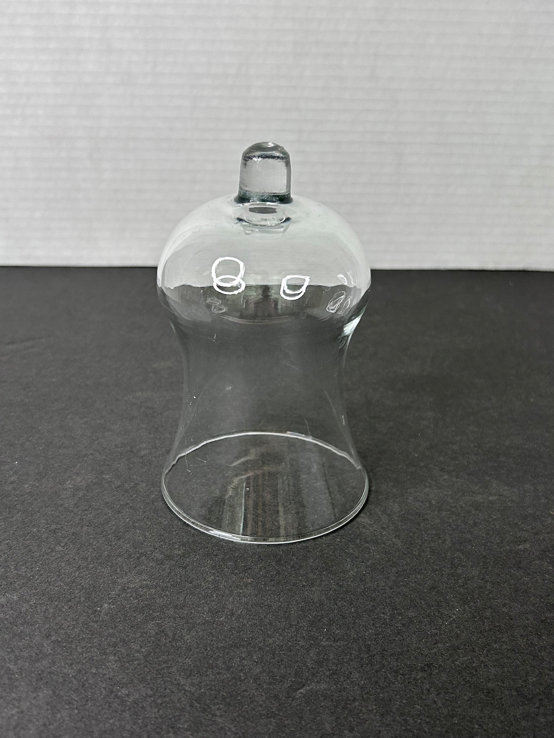 Vintage Classic Smooth Clear Glass No Pattern Bell Shape Votive Candle ...