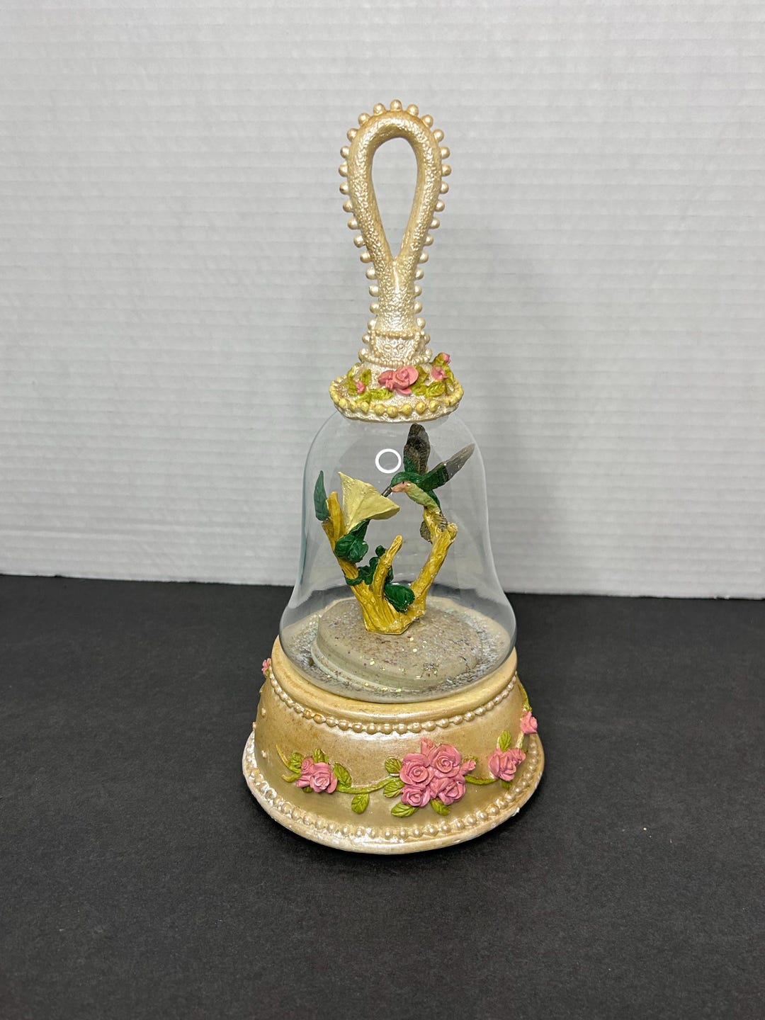 Vintage Large Crystal Bell Hummingbird Feeding Shape Music Box - Etsy