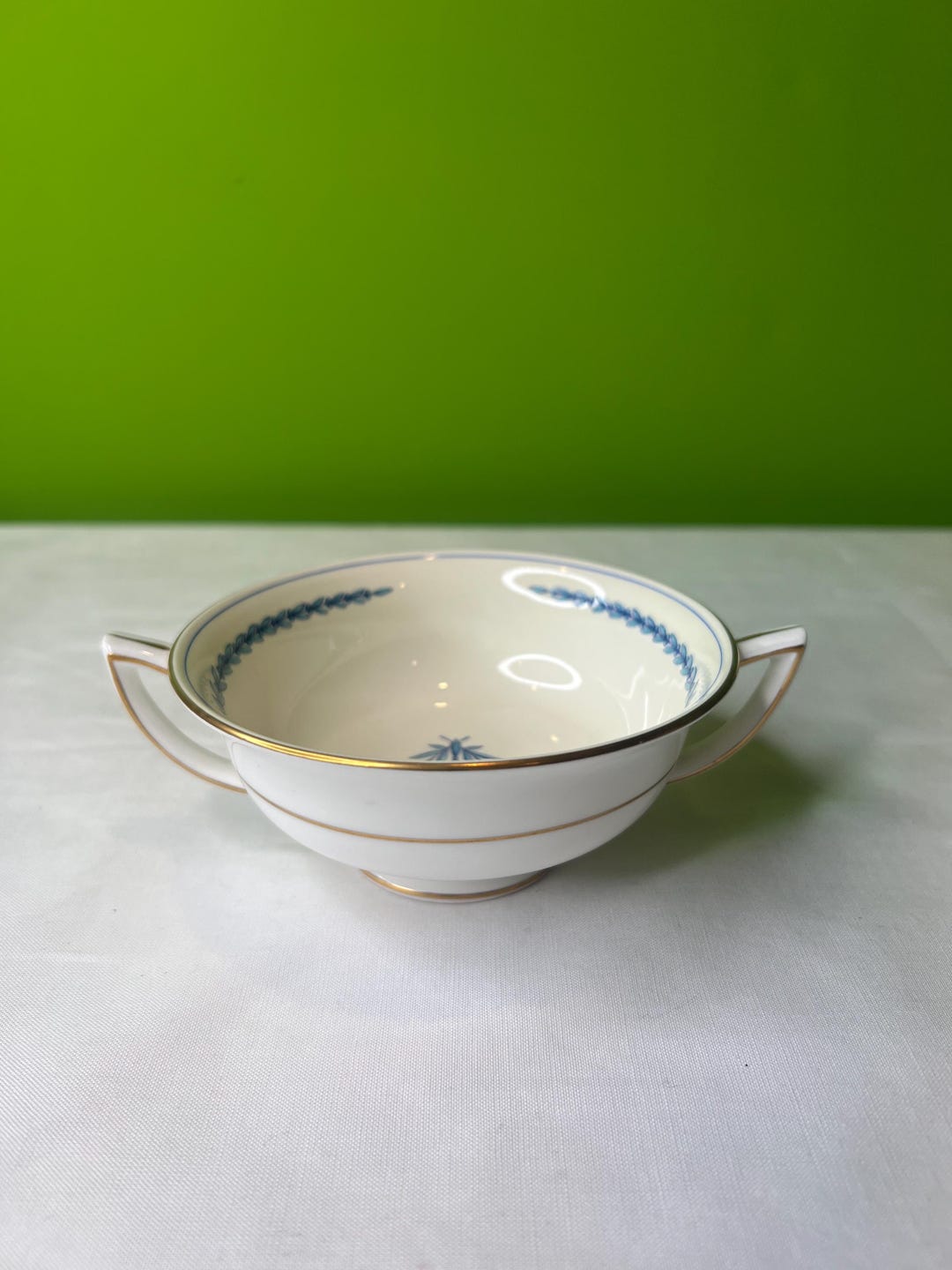 Vintage Minton Leda England Bone China Double Handled Soup Cup ...