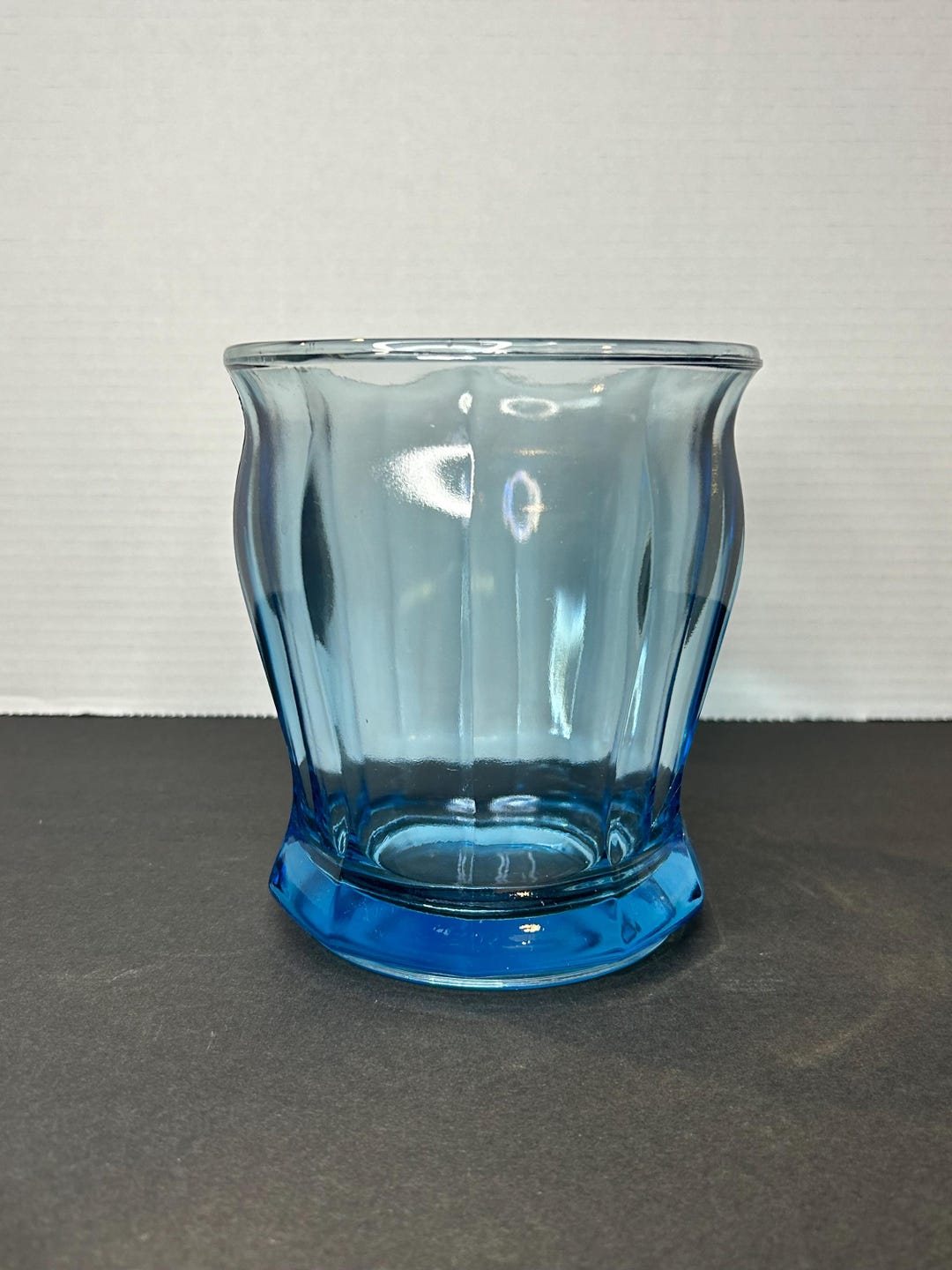 Vintage Aqua Indiana Glass Heavy Paneled 6" Jar Without Lid - Etsy