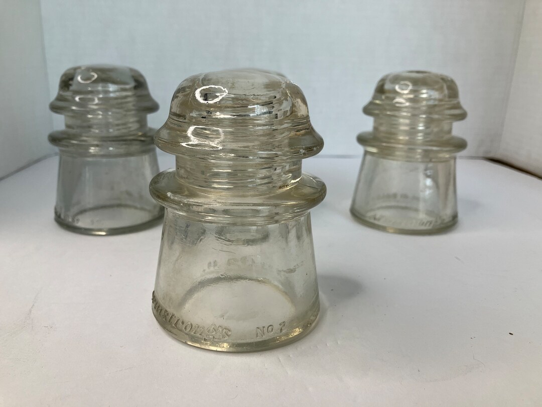 Vintage 1940s Armstrong's No. 2 A-8-54 Clear Glass Insulator GI-0024 ...