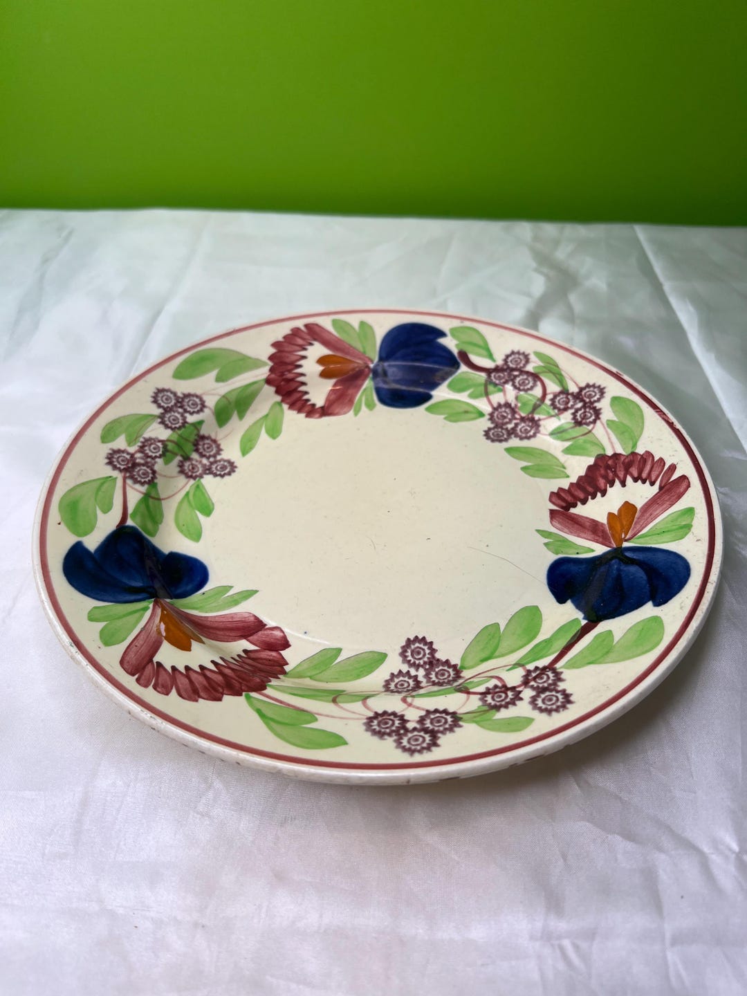 Vintage Petrus Regout Maastricht Holland Spongeware Floral Ceramic Hand ...