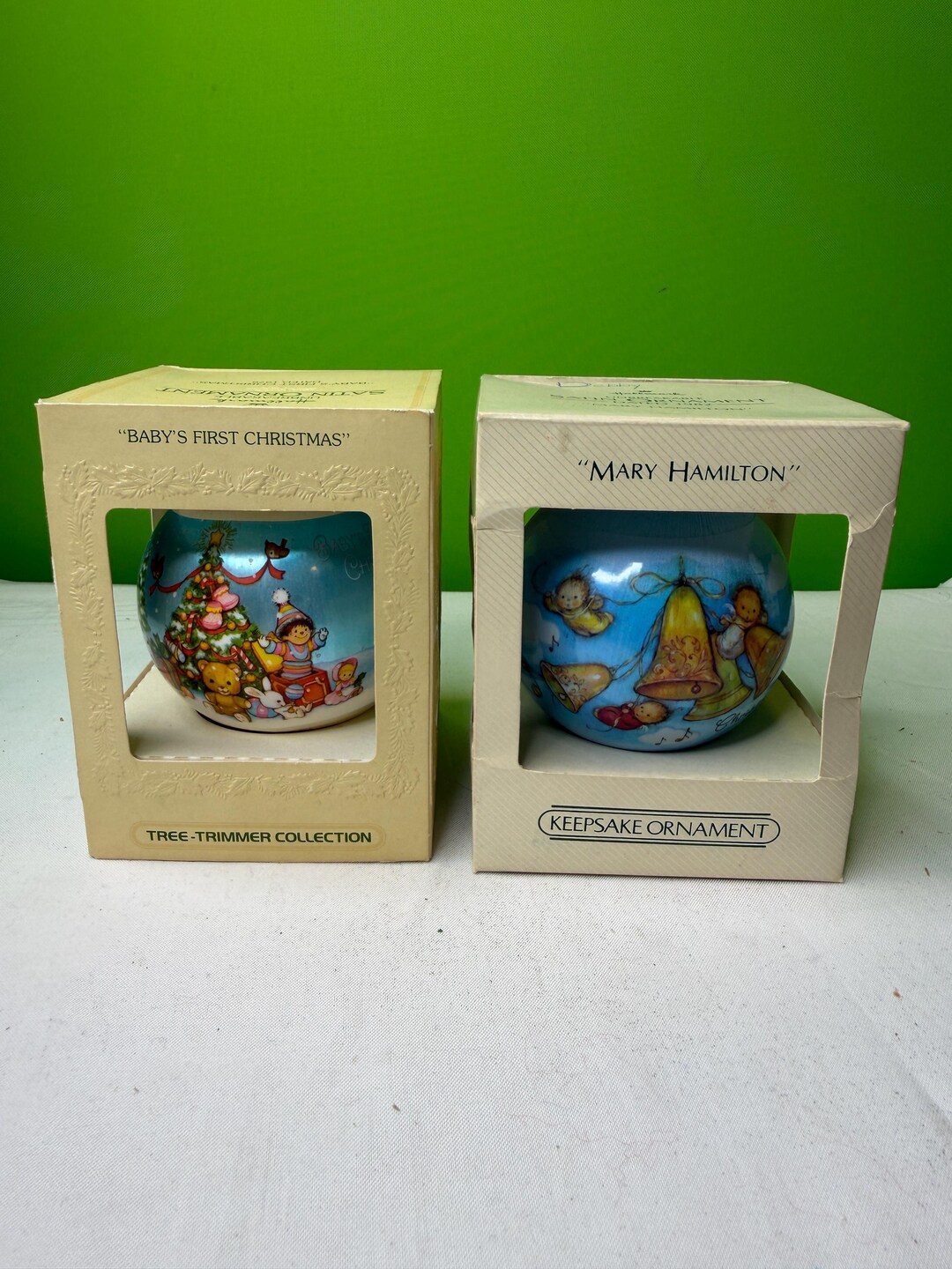 Vintage Choice of 2 Hallmark Satin Ball Ornaments - Etsy