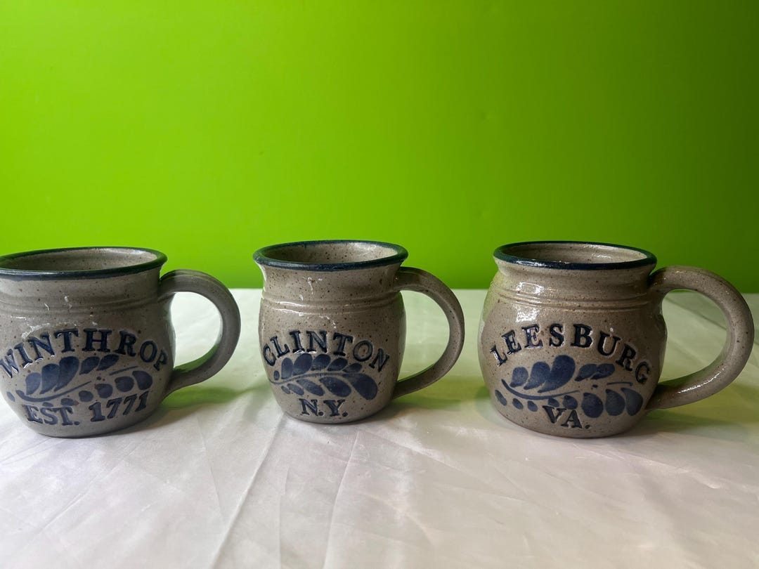 Vintage Westerwald Pottery Salt Glazed Pottery Mugs ~ Choice of 3 ...