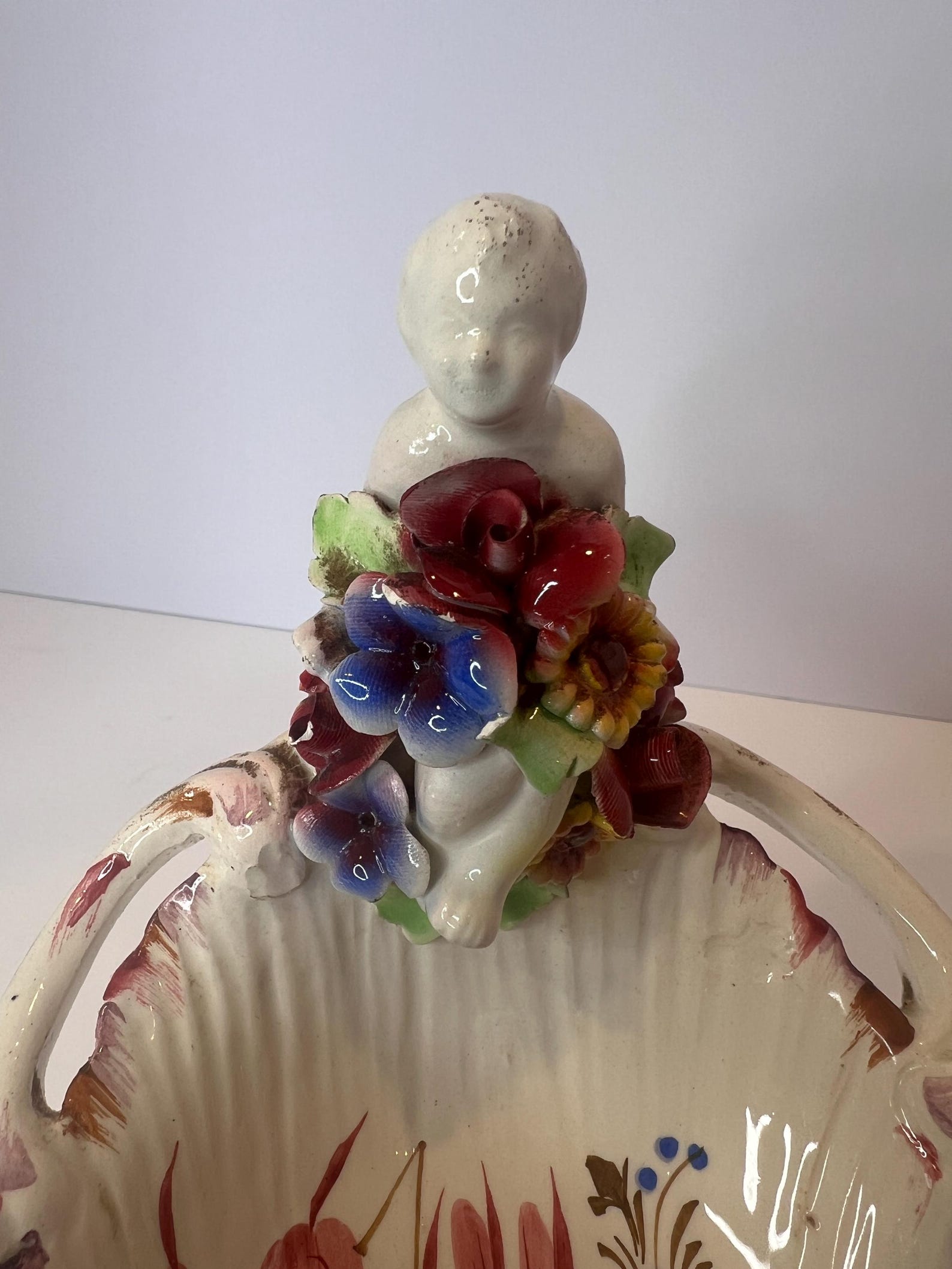 Vintage Italian Hand Painted Flower Art Pottery-made in Italy ...