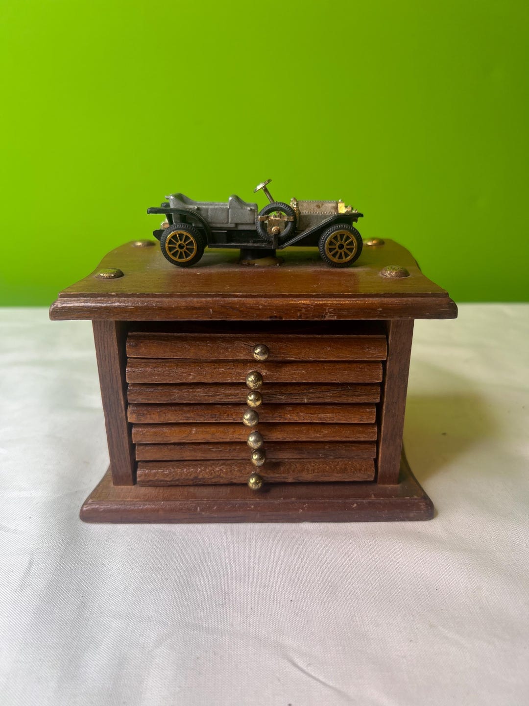 Vintage 1984 Albert Price Wooden Coaster Set With Vintage Car Topper ...