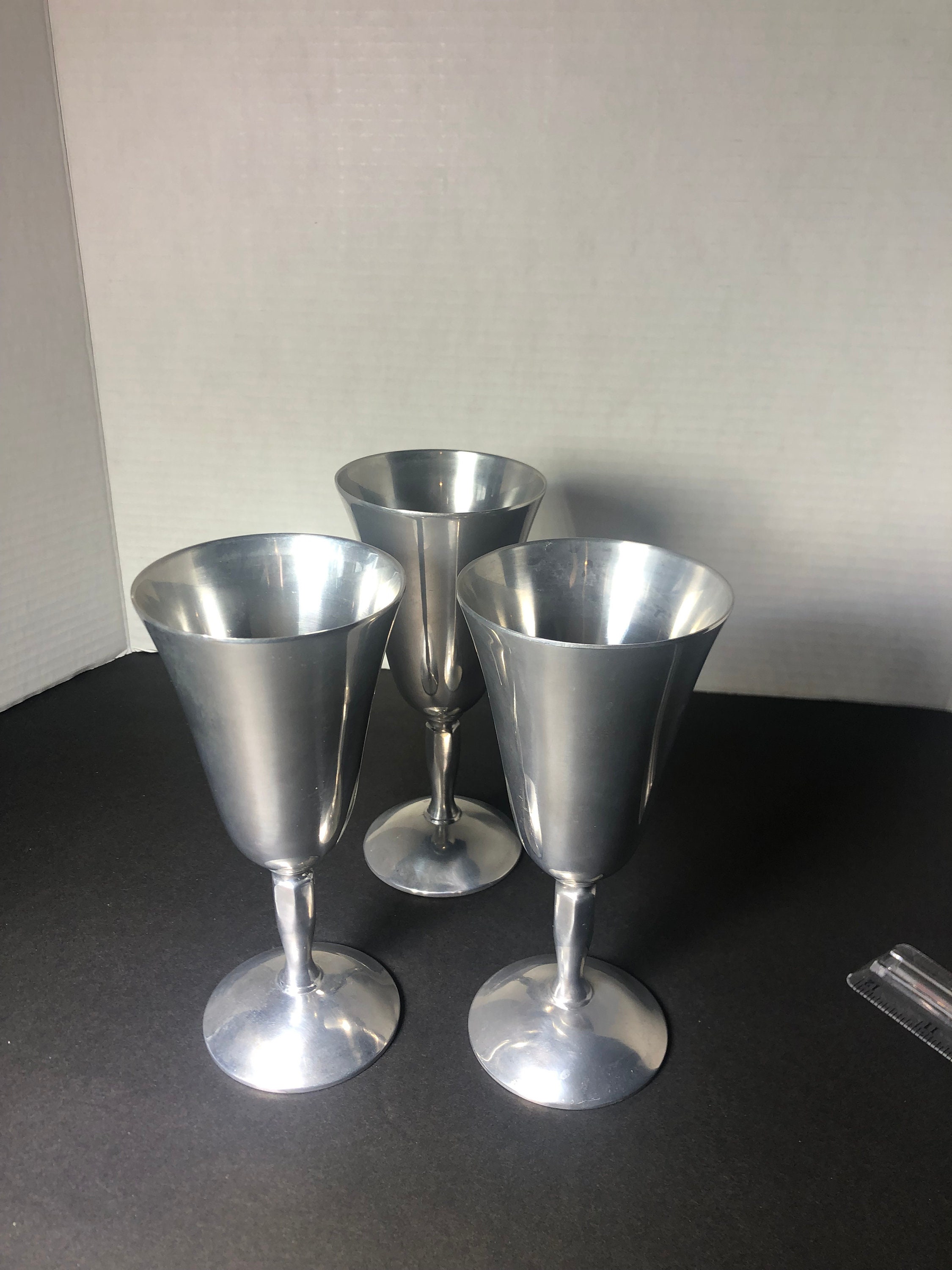 Vintage Raimond Italy Silver Goblets Wine Stemware Elegant Set of 3 - Etsy
