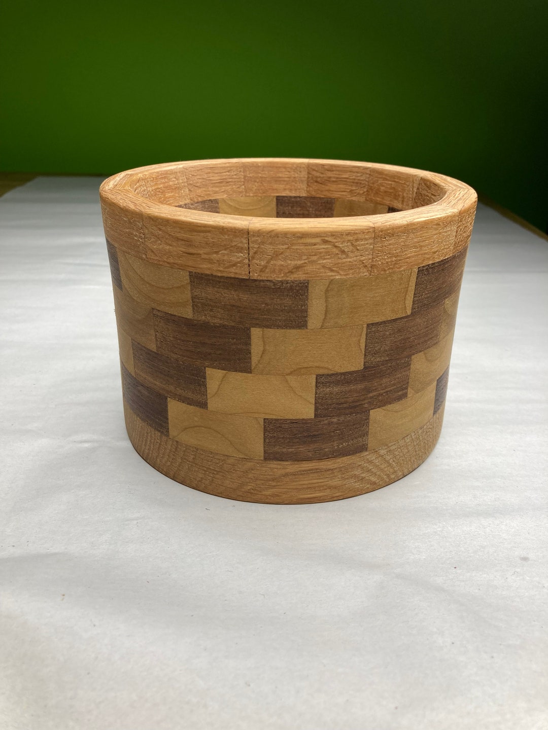 Vintage Segmented Hand Turned Wooden Bowl - Etsy